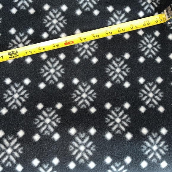 Bedding | 3 Yards Of Black Fleece With White Design | Poshmark